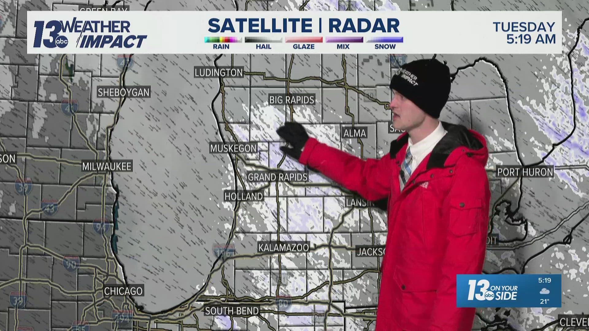 13 ON YOUR SIDE Forecast: Lake-effect snow the next two days | wzzm13.com