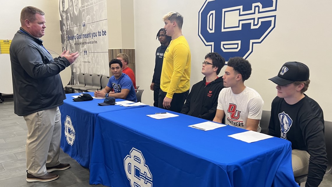 Grand Rapids Catholic Central football celebrates seven college ...