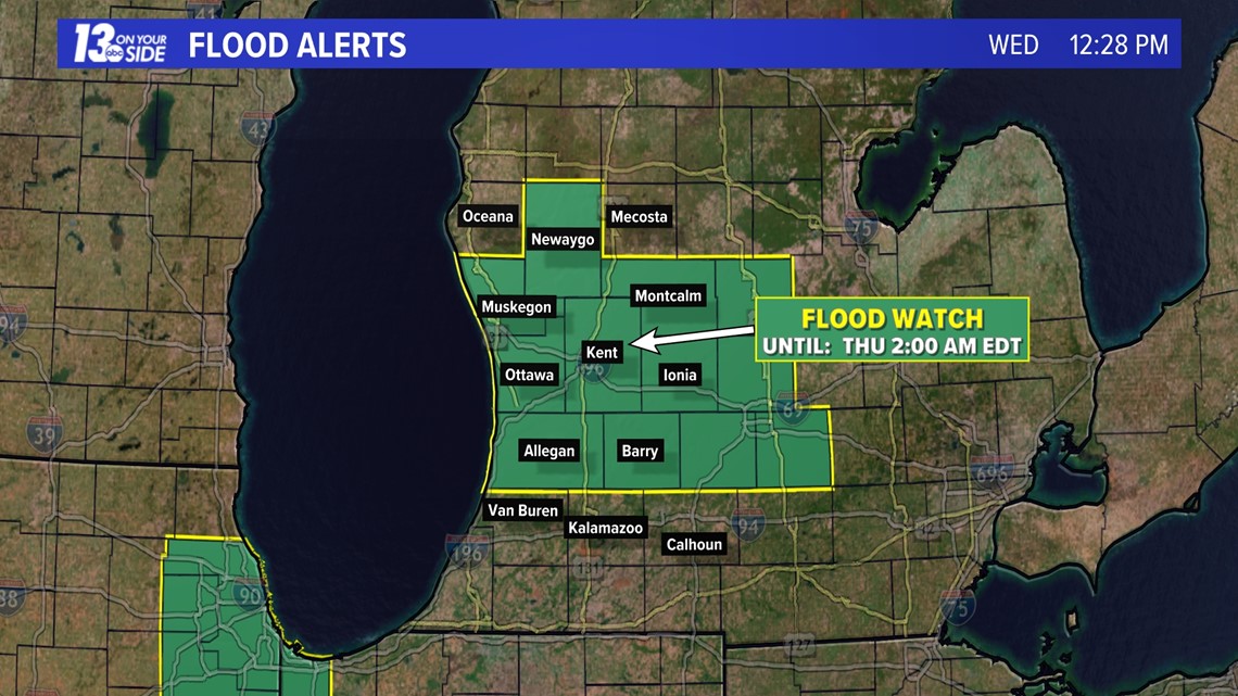 NWS issues flood watch for West Michigan | wzzm13.com