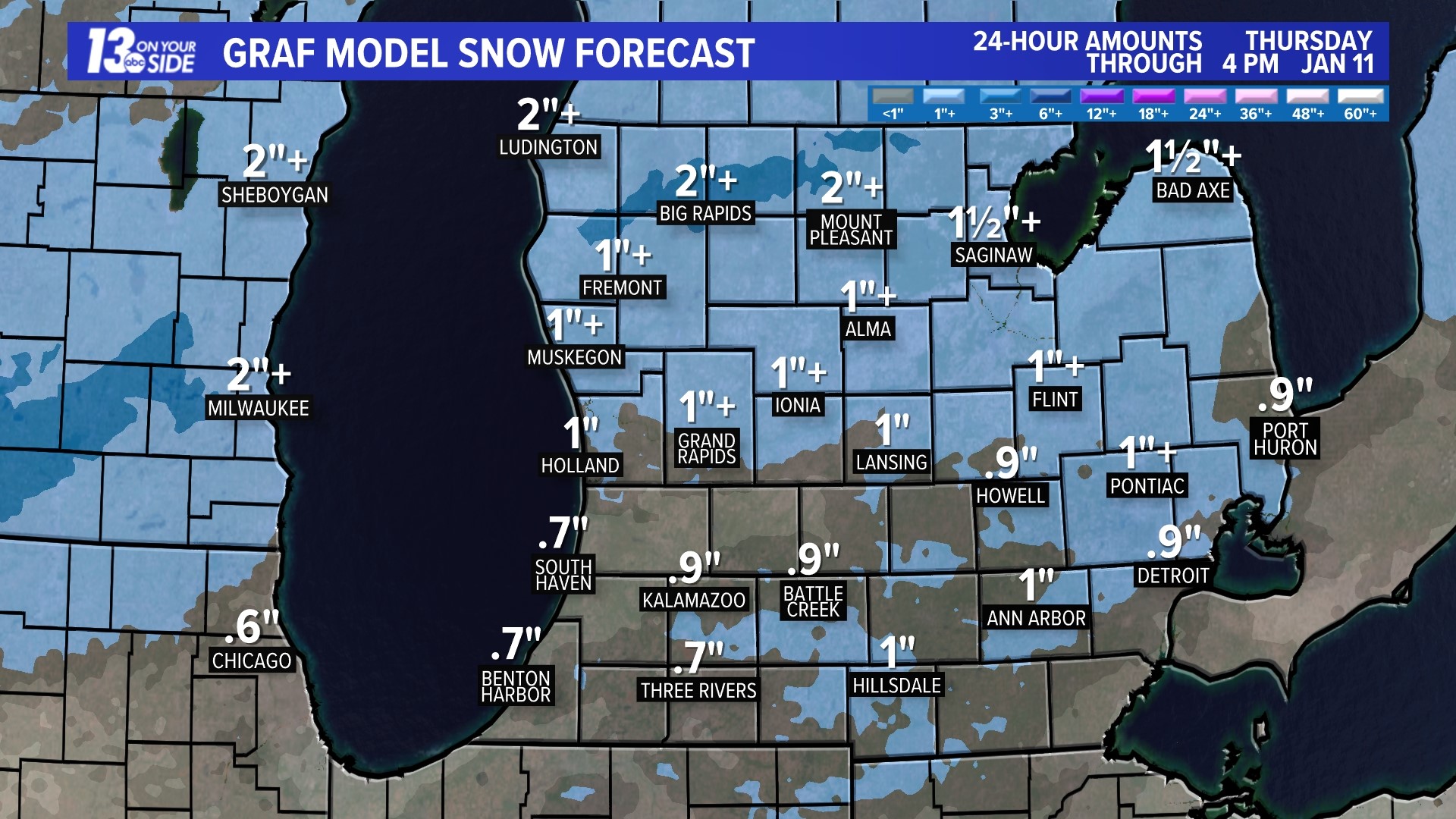 How Much Snow to Expect in Grand Rapids | wzzm13.com