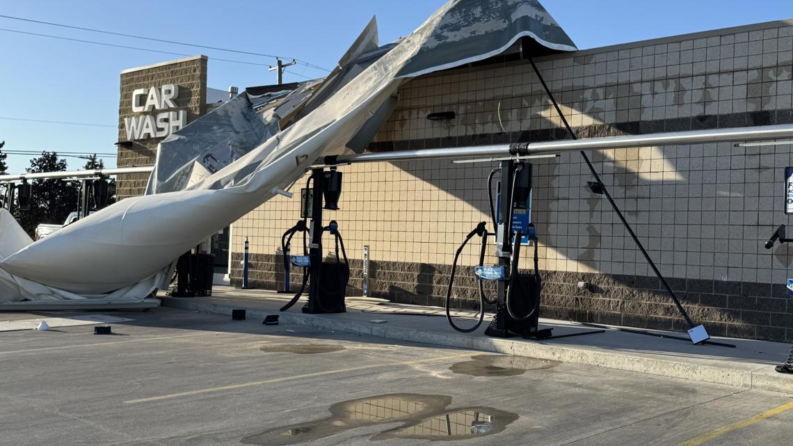 WhiteWater Express Car Wash in Ionia still closed after storm tears off ...