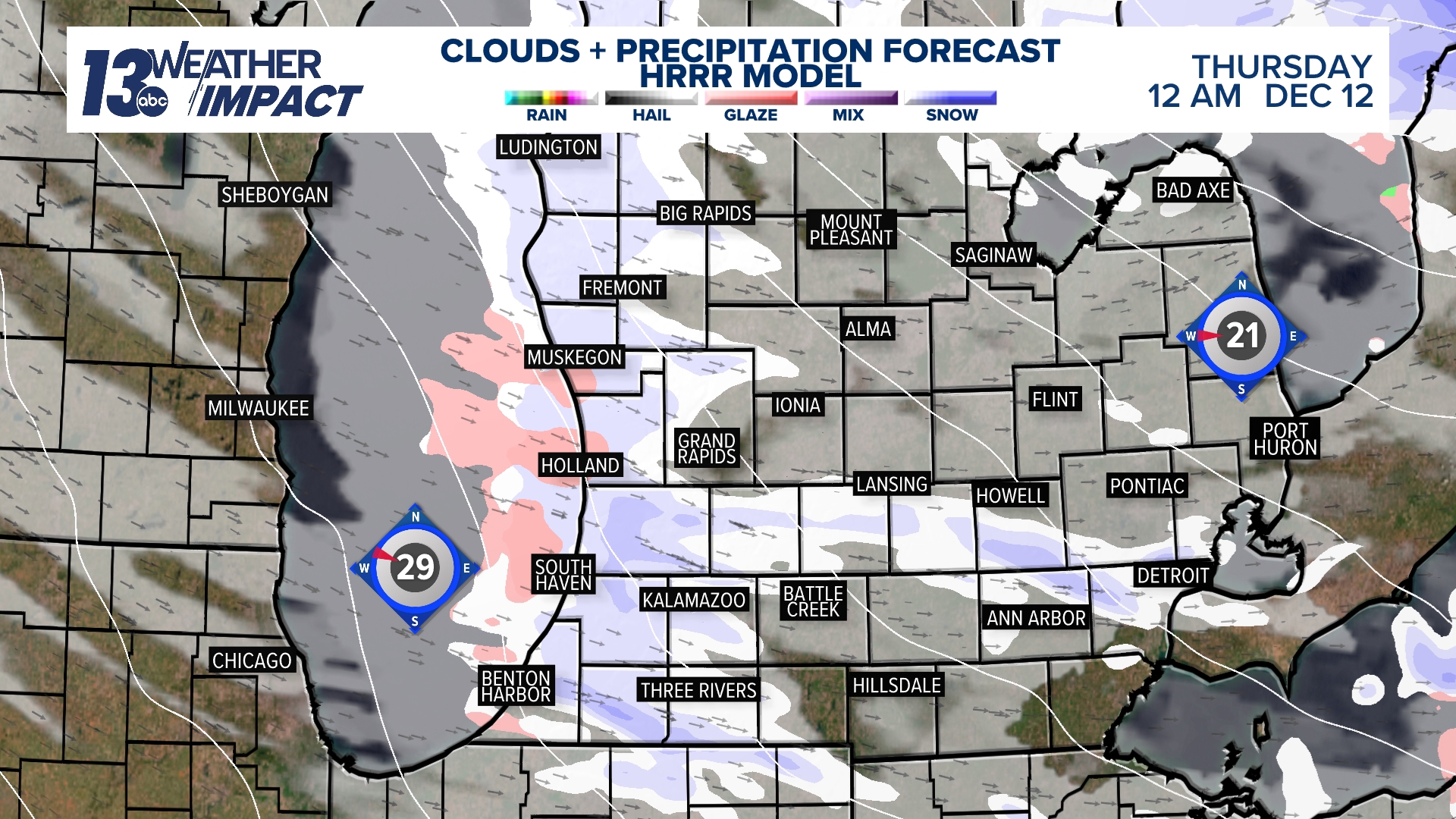 West Michigan Winter Storm: Lake-Effect Snow, Blustery, and Subzero ...