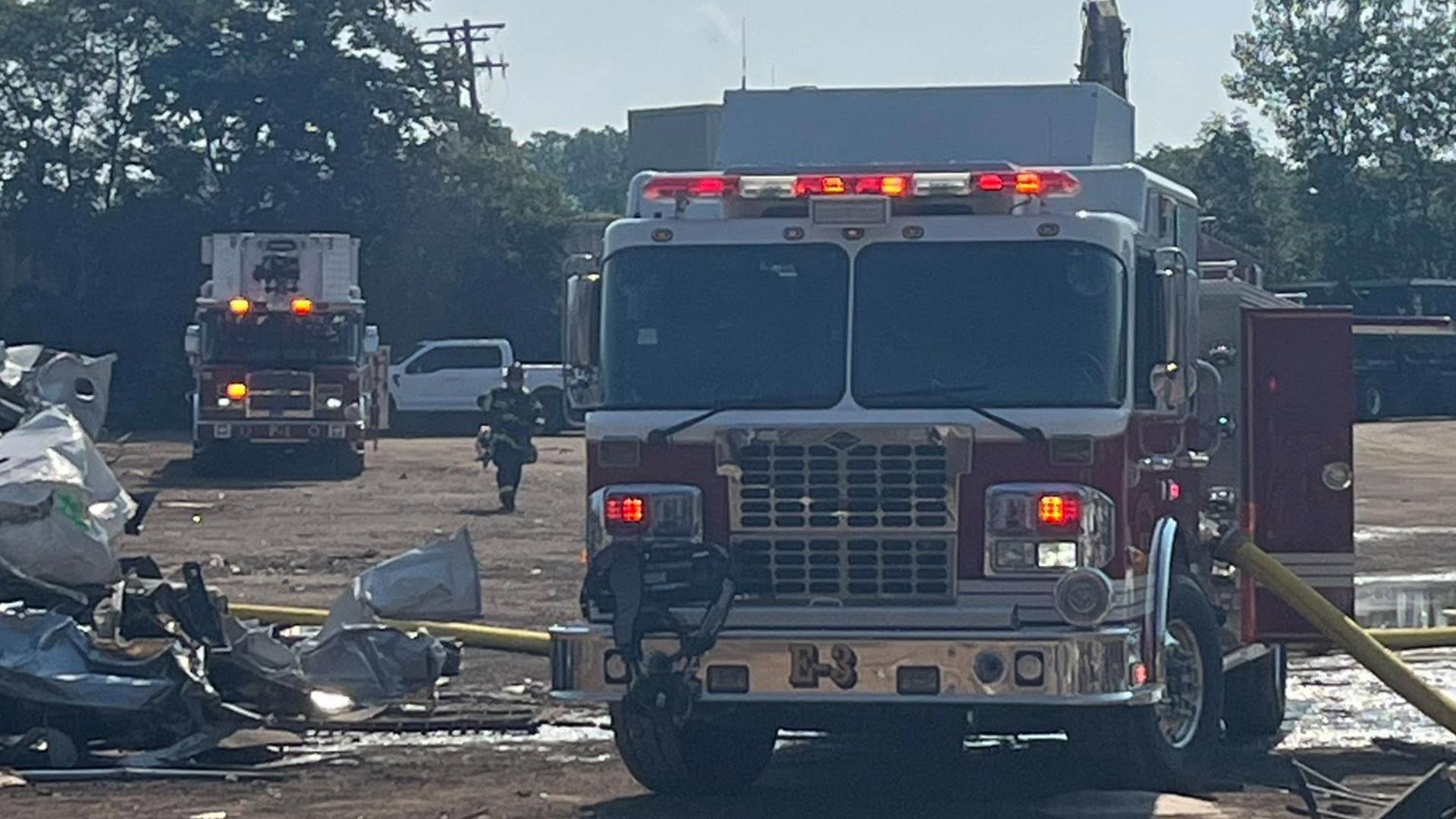 Several departments respond to fire at industrial facility in Walker ...