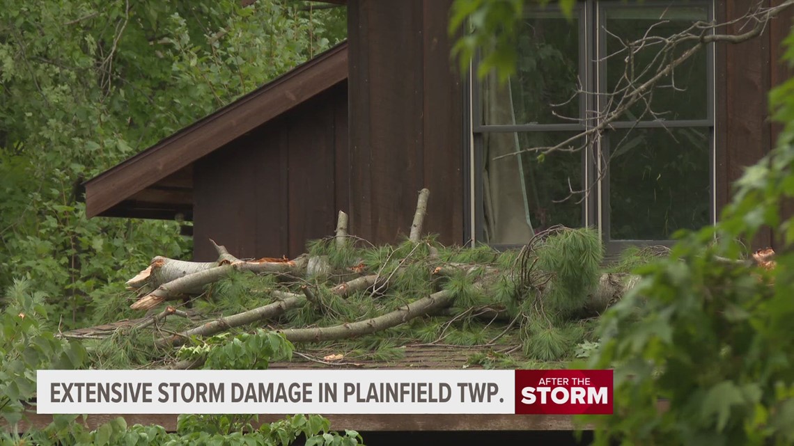 Extensive storm damage in Plainfield Twp. after EF-1 tornado went ...