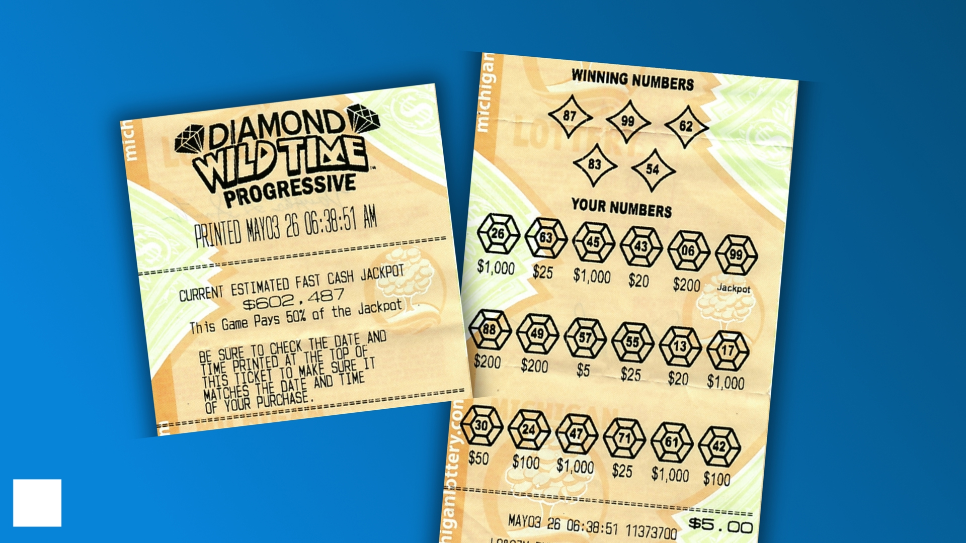Lenawee Co. man jumps for joy celebrating over $300K lotto win | wzzm13.com