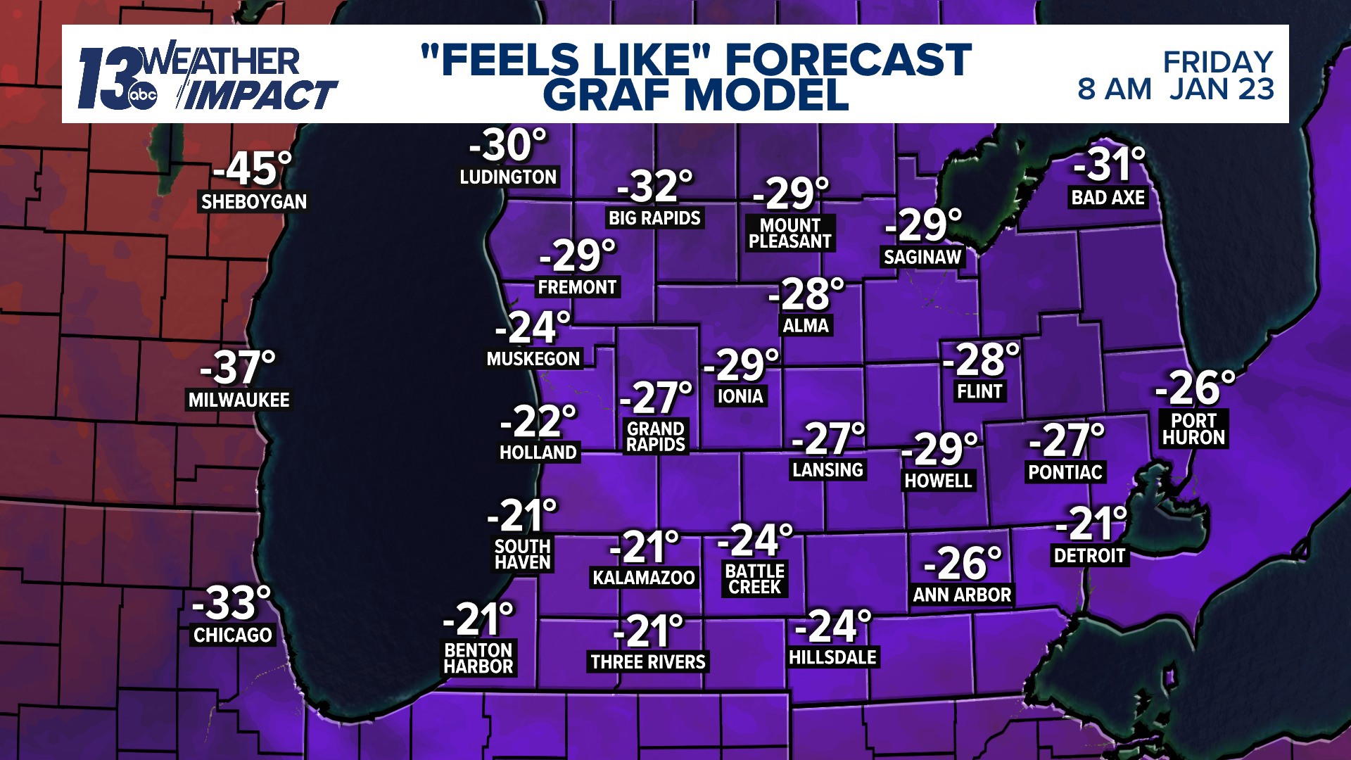 NWS issues Extreme Cold Warning for much of West Michigan. What does ...