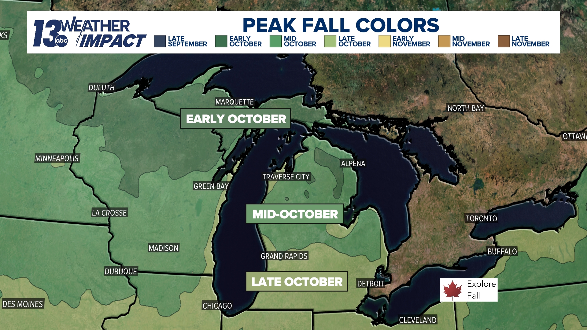 When can West Michigan expect peak fall color? | wzzm13.com