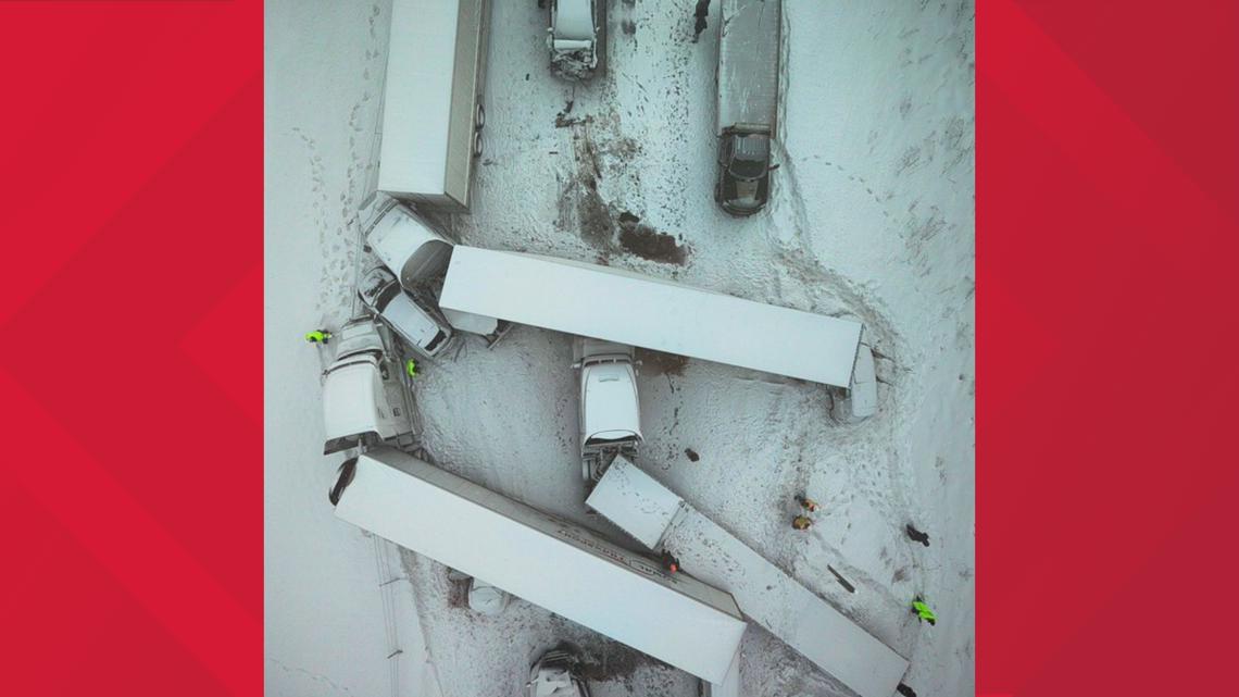 I-94 eastbound closed after 10 collisions, 5 slide-offs | wzzm13.com