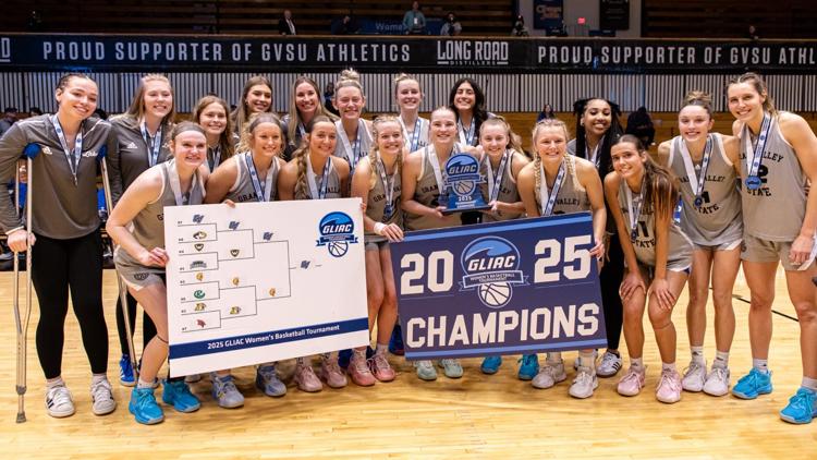 GVSU women's basketball team wins GLIAC Tournament title once again ...