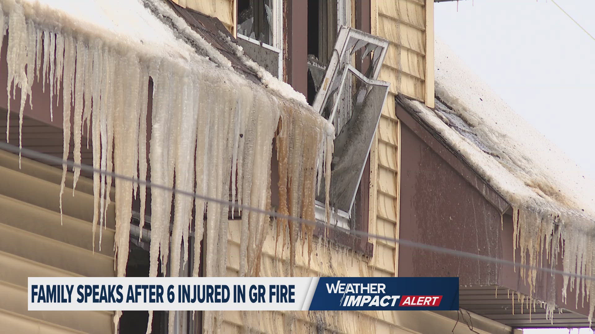 Family recalls escaping house fire through window | wzzm13.com