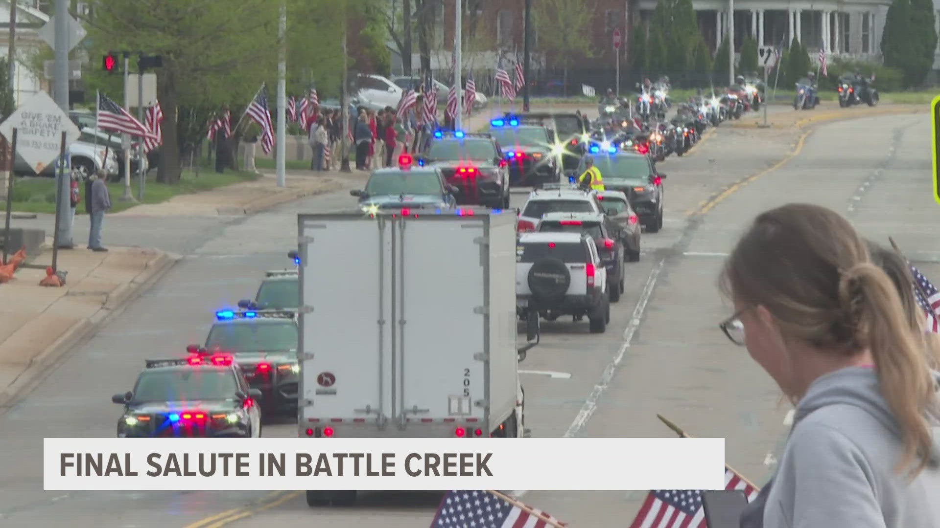 Battle Creek honors fallen soldier Troy Knutson-Collins with procession ...