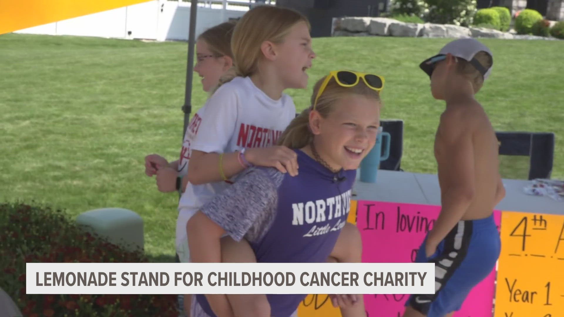 Lemonade stand fundraising for childhood cancer | wzzm13.com