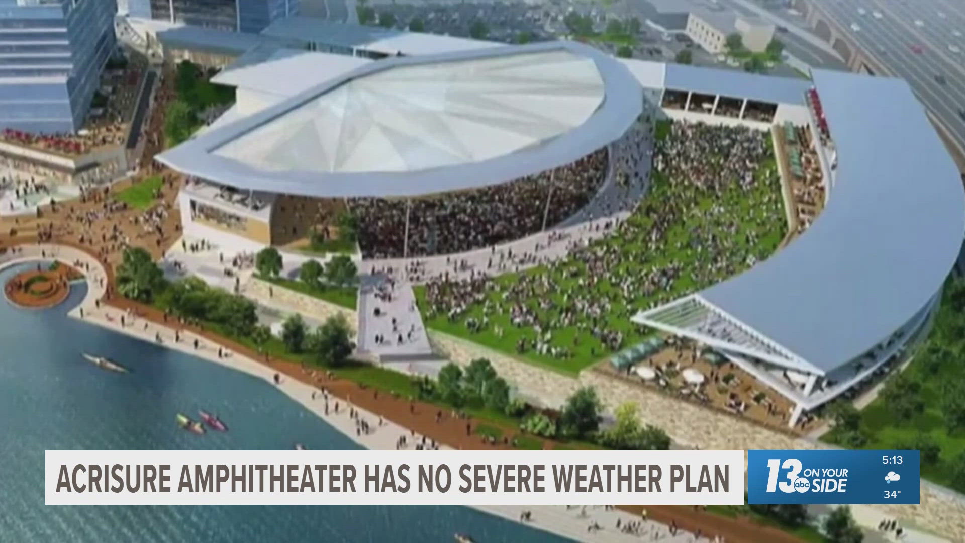 Acrisure Amphitheater currently has no severe weather plan ahead of May ...