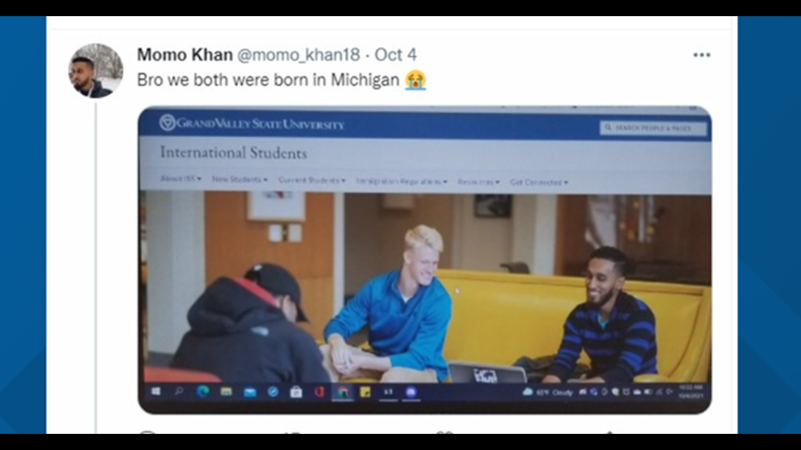'I was shocked': tweet goes viral after GVSU uses picture of Michigan ...