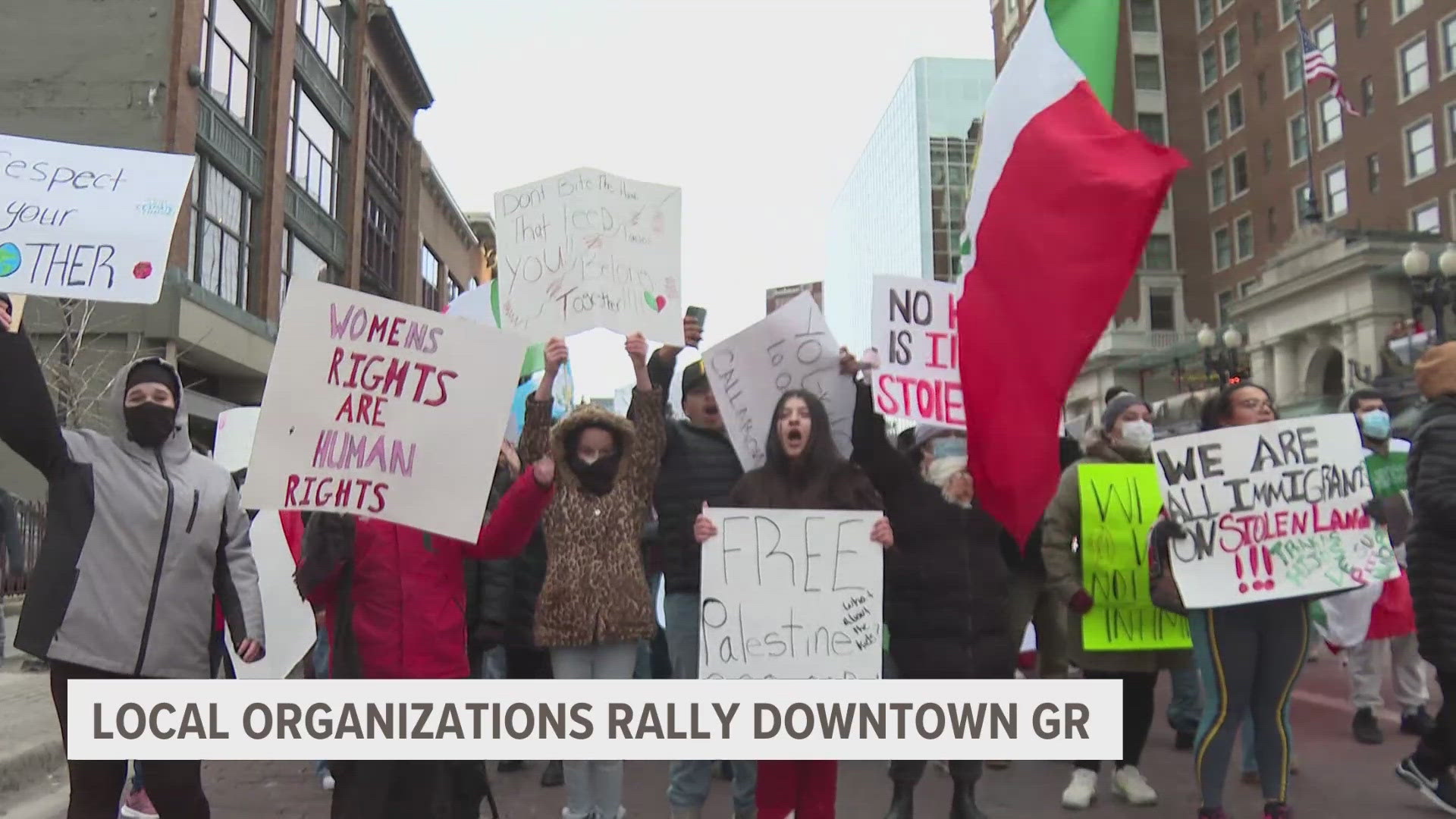 Hundreds march in GR for immigrant rights and community solidarity ...