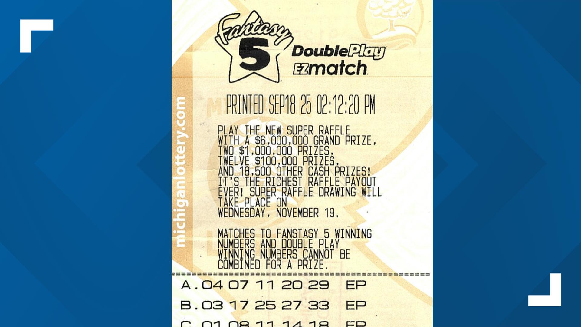 Michigan man wins $476,728 Fantasy 5 jackpot | wzzm13.com