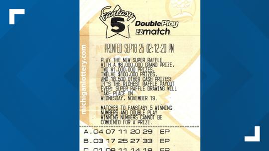 Michigan man wins $476,728 Fantasy 5 jackpot | wzzm13.com