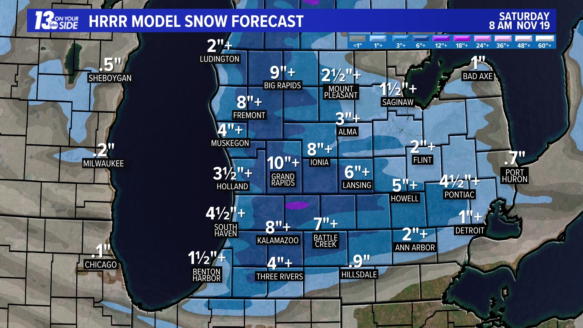 More heavy snow in West Michigan | wzzm13.com