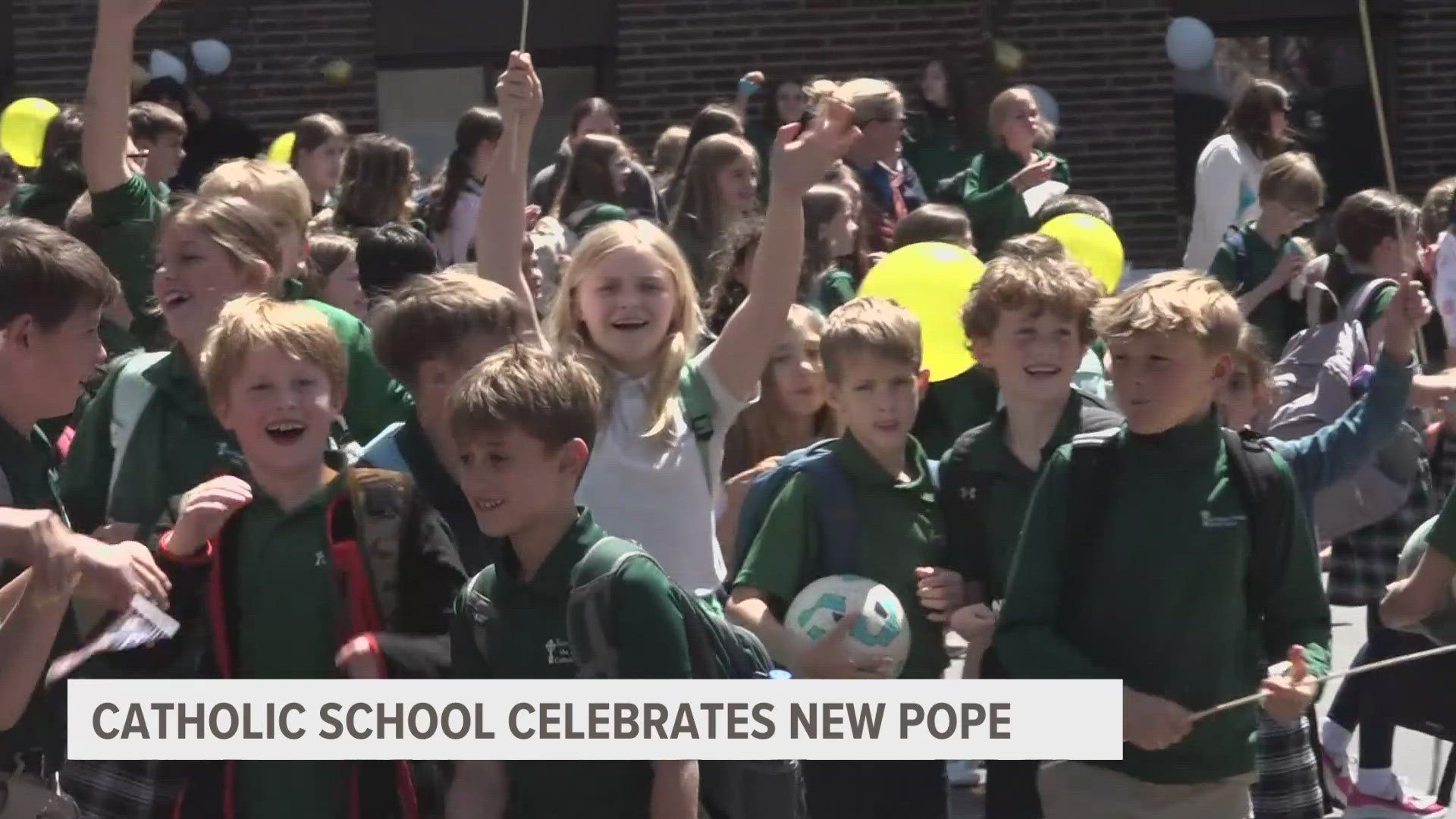 Grand Rapids Catholic school throws 'Pope Party' to celebrate Pope Leo ...