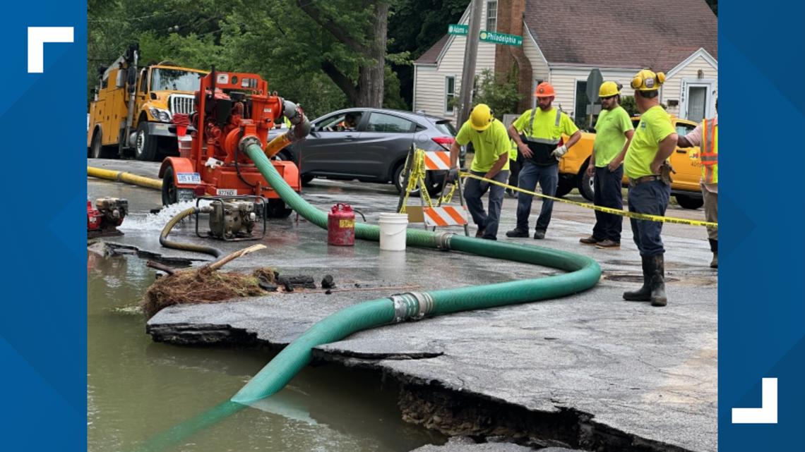 GR officials share map of area to avoid after water main break | wzzm13.com