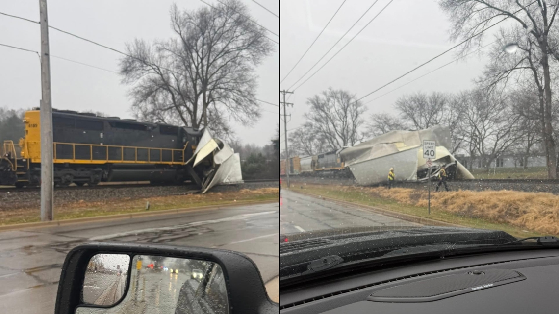 Train hits semi-truck in Portage Tuesday morning | wzzm13.com