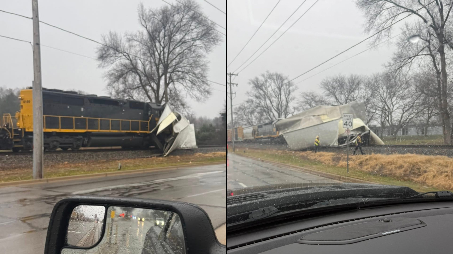 Train hits semi-truck in Portage Tuesday morning | wzzm13.com