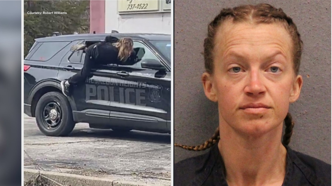 Woman who went viral for escaping Muskegon Heights police car in ...