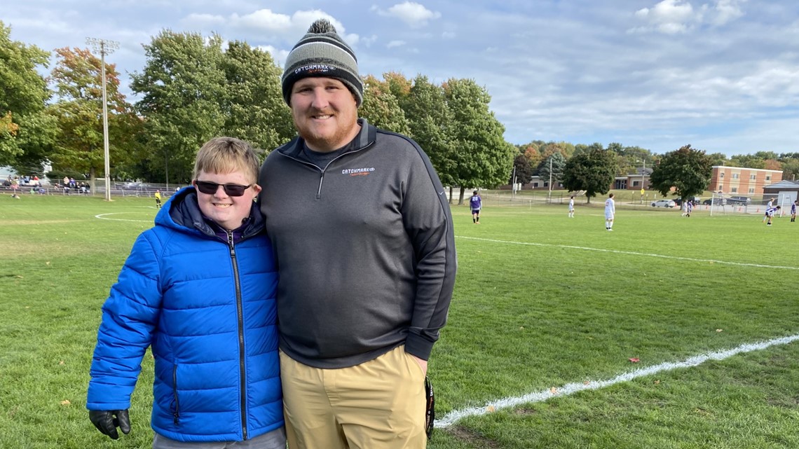 Shelby man steals show as manager of his brother's soccer team | wzzm13.com