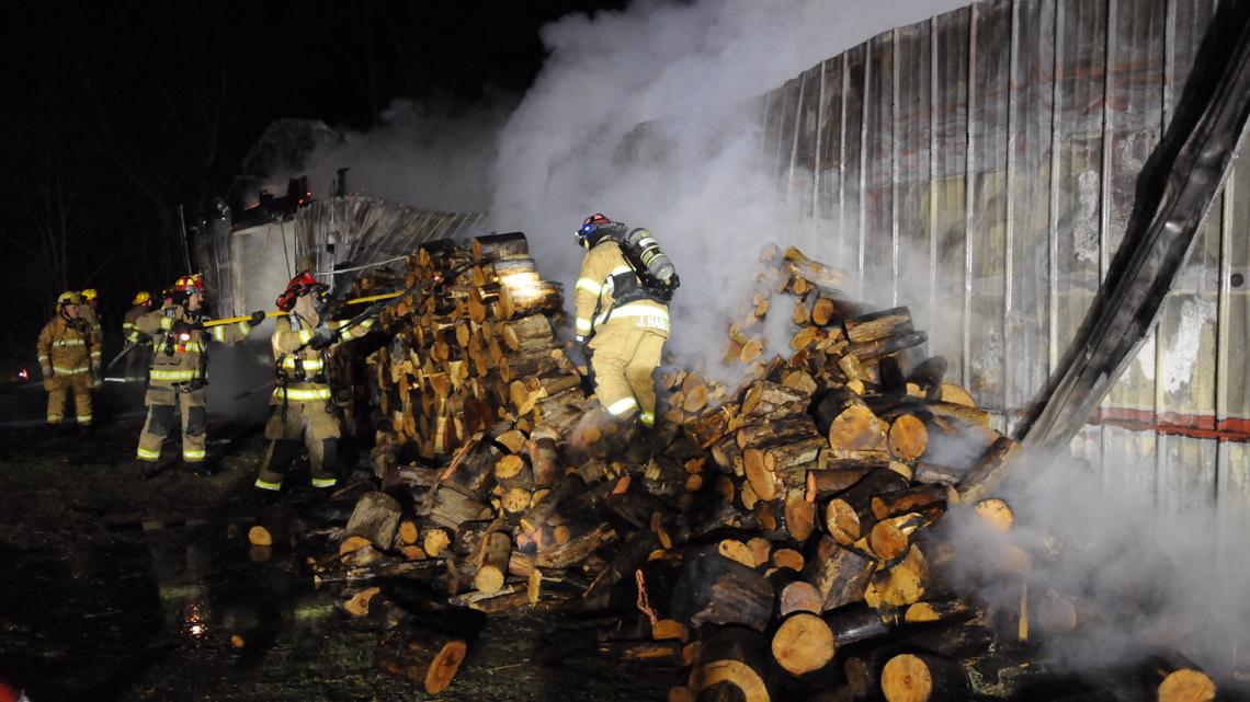 Pole barn in Bangor destroyed in fire Tuesday night | wzzm13.com