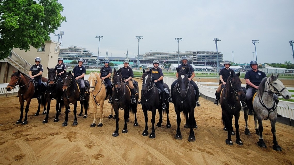 Kent Co. Mounted Unit helping at Kentucky Derby | wzzm13.com
