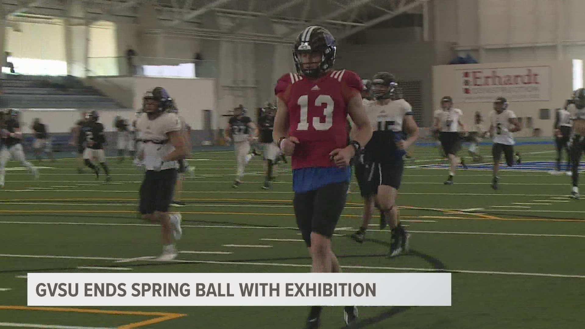 GVSU head coach reflects on season during annual spring game | wzzm13.com