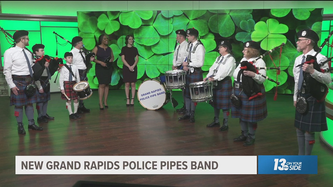 GR Police Pipe Band gearing up for first performance at St. Patrick's ...
