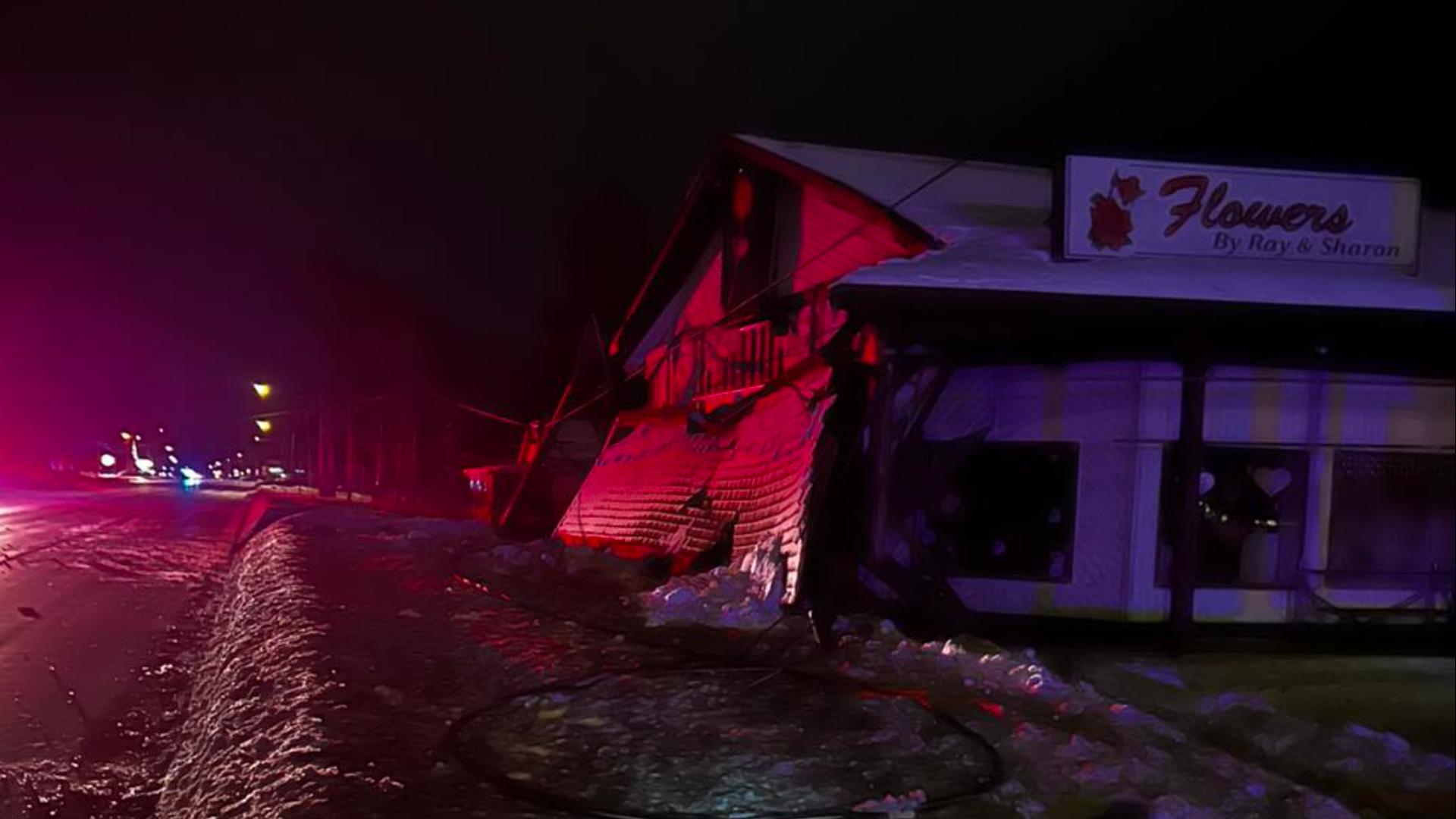 Cleanup underway after vehicle crashes into Muskegon Twp. flower shop ...
