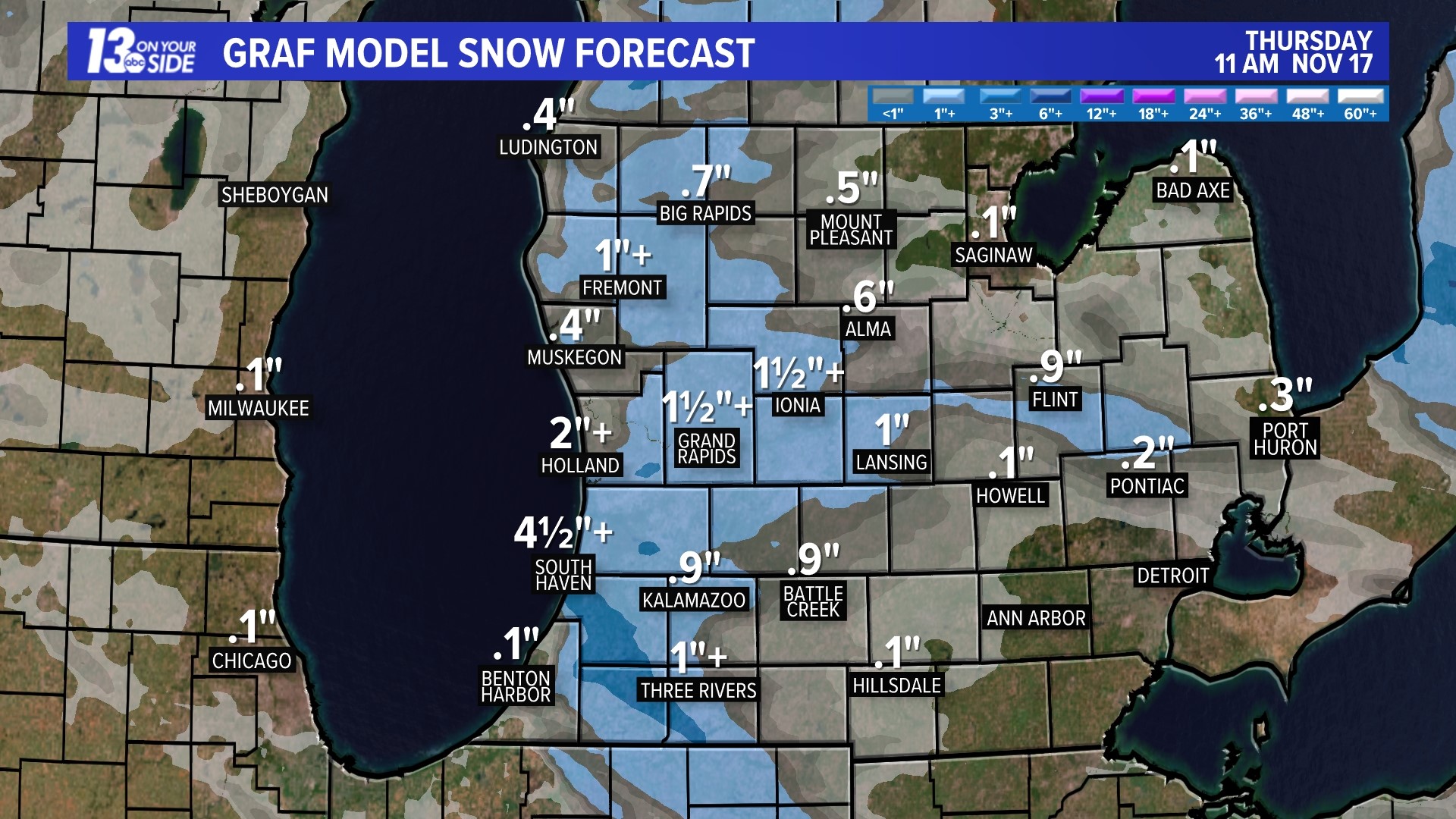 Heavy Snow For West Michigan! | wzzm13.com