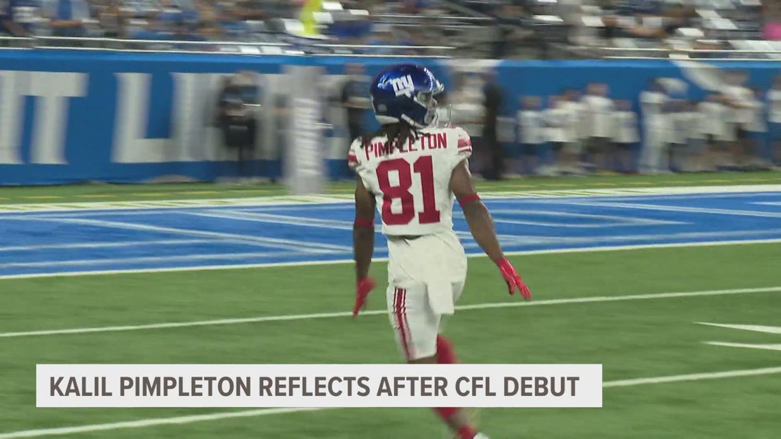 Former Muskegon football player Kalil Pimpleton pops off in Canadian ...