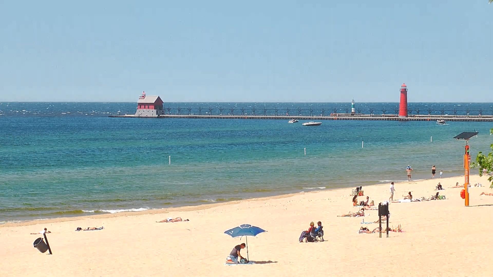 Grand Haven State Park installs swim buoys, begins daily water ...
