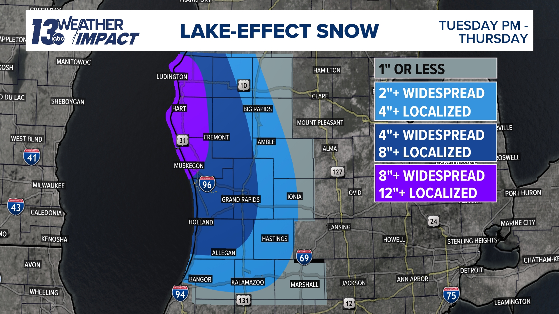 Arctic air and lake-effect snow are back | wzzm13.com