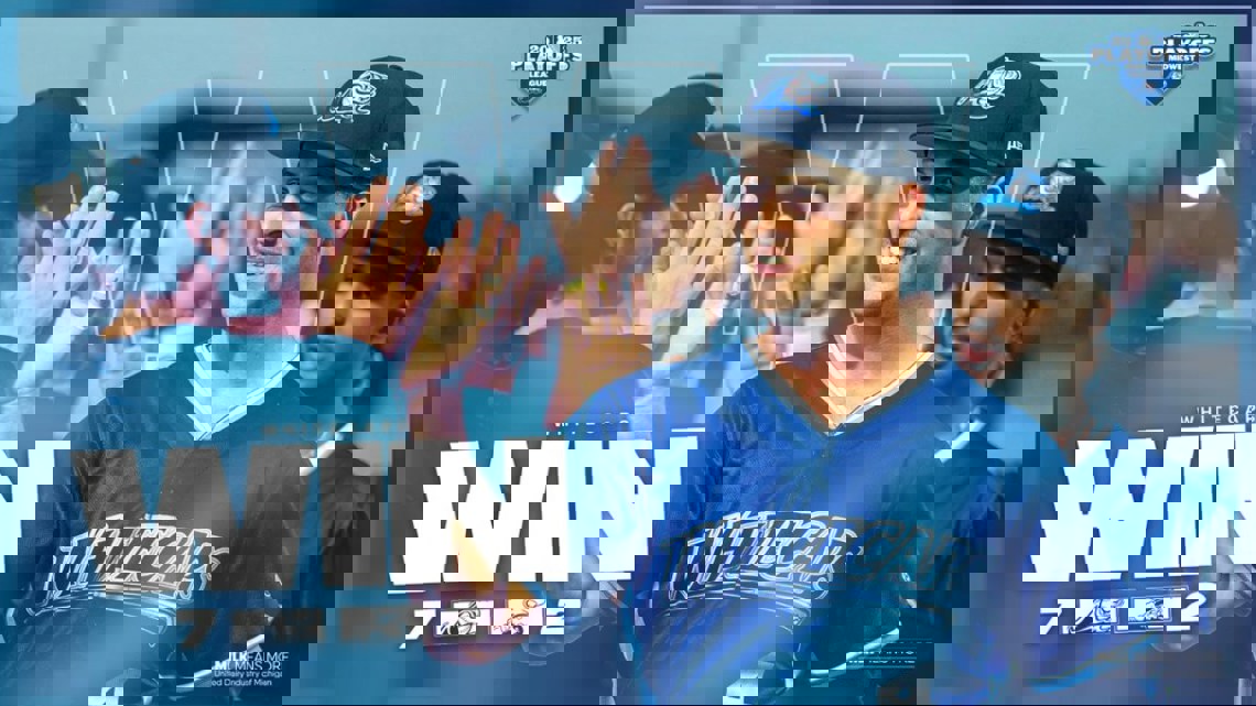 Whitecaps win 7-2 in 1st playoff game since 2018 | wzzm13.com